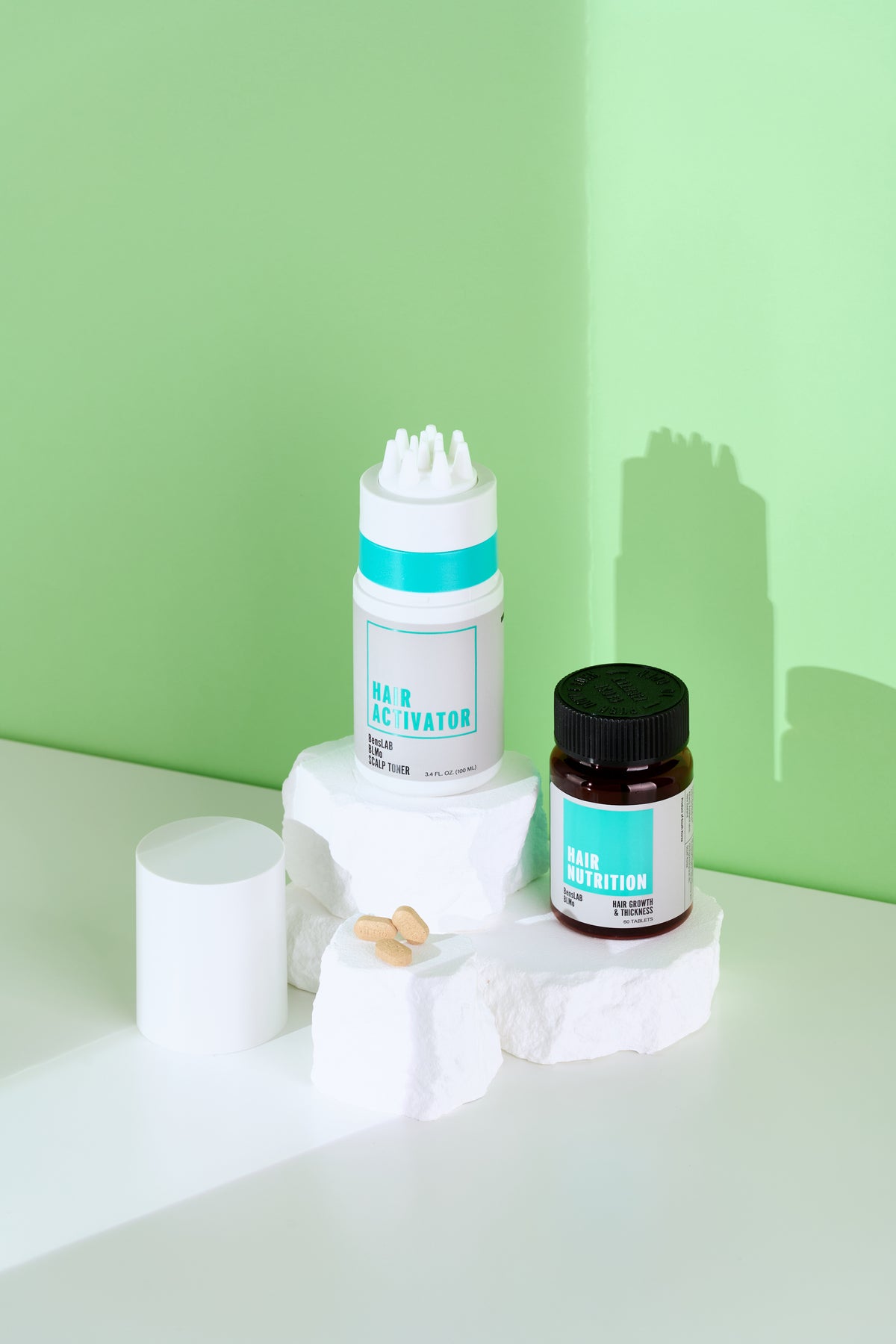 BLMo Hair Activator + Nutrition 1 month Growth Bundle - Proven Hair Gr ...