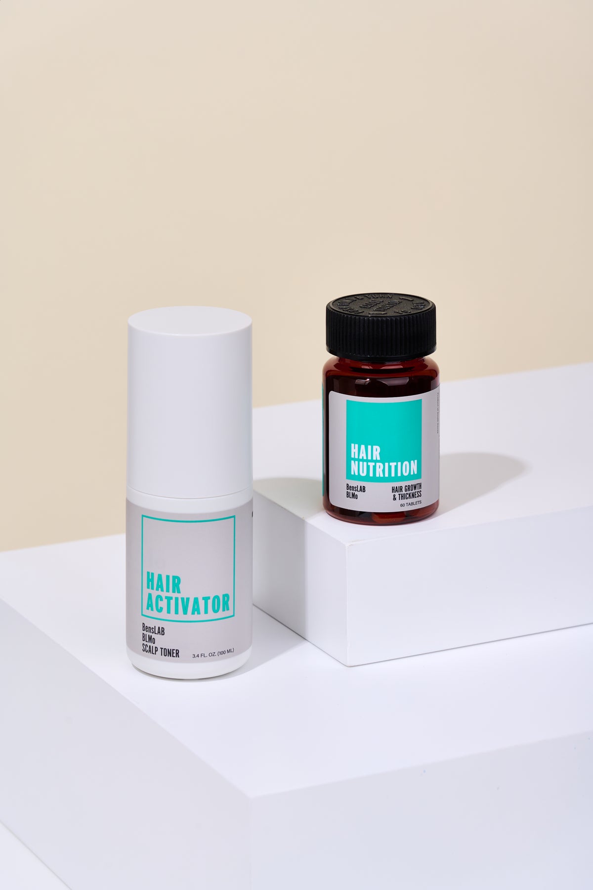 BLMo Hair Activator + Nutrition 1 month Growth Bundle - Proven Hair Gr ...